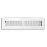 TRUaire 150MW02X12 2"x12" 2-Way Register, Multi-Shutter Damper, Steel ...