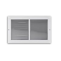 TRUaire 123RW14X08 14"x8" 1-Way Baseboard Grille, Stamped Louver, Steel ...
