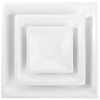 TRUaire™ 2003CD14 Lay-In T-Bar Ceiling Diffuser, 14", Steel, Powder Coated, Import | First Supply