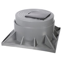 Diversitech HPR-3-2P 2-Piece Heat Pump Riser, Polypropylene, Gray ...