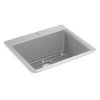 Kohler® 28003-1-CM4 28003-1 Kennon Single-Bowl Kitchen Sink, 1 Faucet ...
