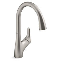Kohler® 30469-VS 30469 Rival Pull-Down Kitchen Faucet, 1.5 gpm Flow ...