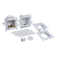 Oatey® Moda™ 37351 Fire-Rated Washing Machine Outlet Box, F1807 Brass ...