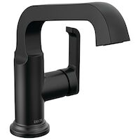 Delta Tetra™ Single Handle Bathroom Faucet, Matte Black | First Supply