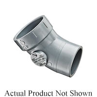 Spears® LabWaste® P323-100C Street 45 deg Elbow, 10 in, Hub x Spigot ...