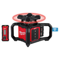 Milwaukee® Tool 3701-21T M18™ Red Exterior Rotary Laser Level Kit w ...