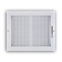 TRUaire™ 132M 10X08 2-Way Wall/Ceiling Register w/ Multi-Shutter Damper ...