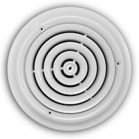 TRUaire™ 800-10 Step Down Face Ceiling Diffuser, 10 in, Round Diffuser ...