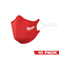 Milwaukee® Tool 48-73-4229 2-Layer Face Mask, Red, 10 Pack | First Supply