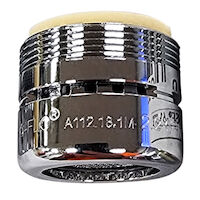 Spring-Flo® Dual Thread Slotted Faucet Aerator, 2.2 gpm at 60 psi ...
