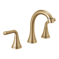 Delta Kayra™ Two Handle Widespread Pull-Down Bathroom Faucet, Champagne ...