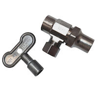 BrassCraft® SR19X C Multi-Turn Angle Stop w/ Loose Key, Brass Body ...