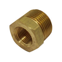 Hex Head Pipe Bushing, 3/4x3/8 in, MNPTxFNPT, 125 lb, Brass, Rough ...