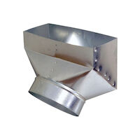 Snappy™ P7-406 45 deg Register Boot, 4x10x6, Steel, Galvanized | First ...