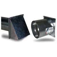 Field Controls MAS-1 Make-up Air Damper w/ 6" Intake Hood | First Supply