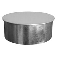 Snappy™ 64-06 Duct Tee Cap, No Crimp, 6" Dia, Steel, Galvanized | First ...