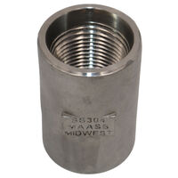 932086 304SS Drop Pipe Coupling, 1", Stainless Steel | First Supply