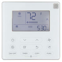 ICP™ KSACN0701AAA 7 Day Programmable Wired Remote Controller, 23 to 110 ...