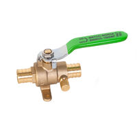 Matco-Norca™ 754PXDE05LF 1" Ball Valve With Waste Drain and Drop Ear ...