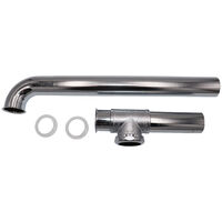 240-2863161C04 Direct Connect End Outlet Waste Bend With Brass Nut, 1-1 ...