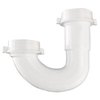 Sioux Chief | 230-1505101 J-Bend, 1-1/4" Nominal, Polypropylene, White ...