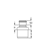 910-0086 Heavy Wall Sewer Gasketed Fitting, 8" x 6" Increaser, S x G ...