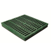 1212 12 x 12" Square Catch Basin Grate, Green | First Supply