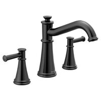Moen® T9023BL Belfield™ Traditional Roman Tub Faucet Trim, Matte Black ...