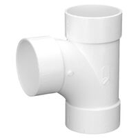 PVC 01400 Tee, 3" x 3" x 3" Nominal, Hub End Style, SCH 30, PVC | First ...