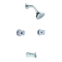 Gerber® G0048721 Classics™ Two Handle Threaded Escutcheon Tub & Shower ...