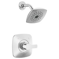 DELTA® T142339-PP 14 Series Square Shower Trim, 6 gpm Valve, 1.75 gpm ...