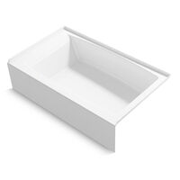 Kohler® 26107-RA-0 Entity® Bathtub, 60" L x 36" W, Right Drain, White ...