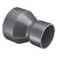 Spears® 4329-585 Reducing Duct Coupling, 7-5/8 in L, PVC, 8 x 6 in ...