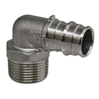 BOSSSCEP-ME05 1/2" F1960 Cold Expansion PEX 90 Deg Elbow, Cold ...