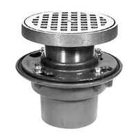 Zurn® Z415-3NL-L/TOP Grateless Floor Drain, 3" Neo-Loc Outlet, Cast ...