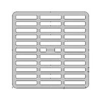 Zurn® P676-DG-GRATE 11-5/8" Square Grate, For Use With Z676 Extra Heavy ...