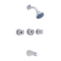 Gerber® 48-031 Classics™ Tub and Shower Fitting, 2 gpm Shower, Chrome ...