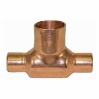 111-BH Solder Bullhead Tee, 1/4x1/4x3/8 in, CxCxC, Wrot Copper, 3/8x3 ...